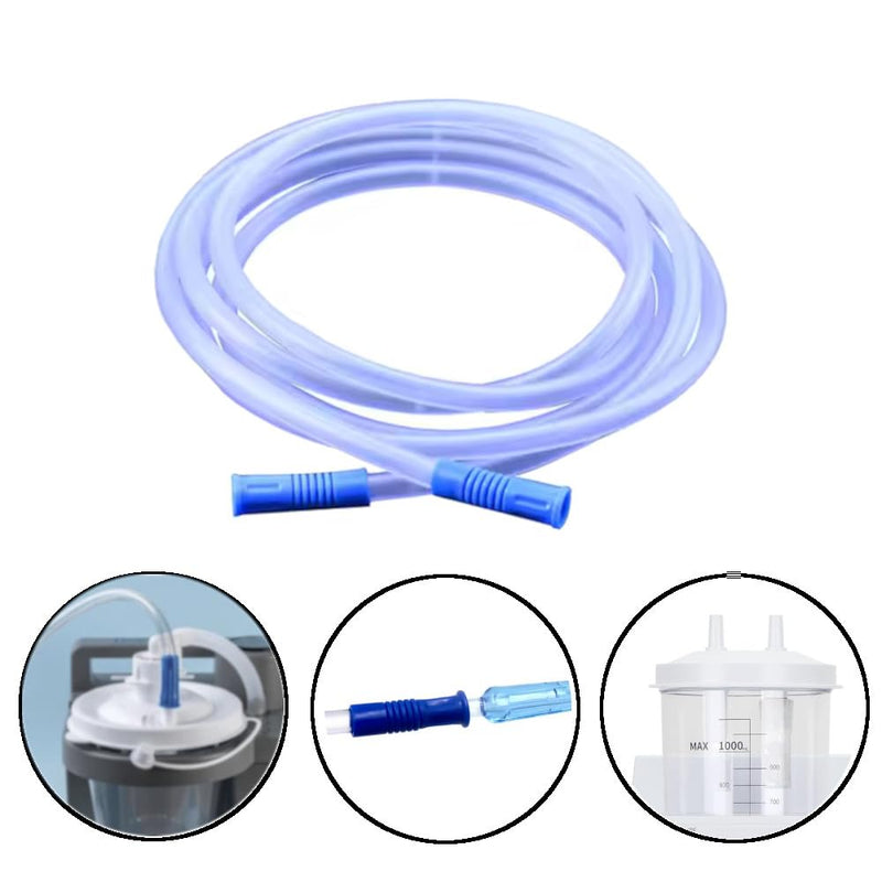 Medcore 2 Pack - Extended Suction Connection Tube with Yankauer Handle, 10 Feet Extra Long ...