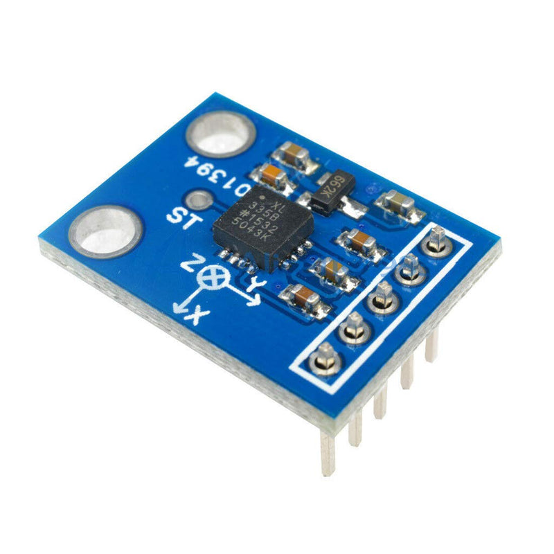 Hiletgo Adxl335 3 Axis Accelerometer Angular Transducer Sensor Gy 61 Module Analog Output 3 5v
