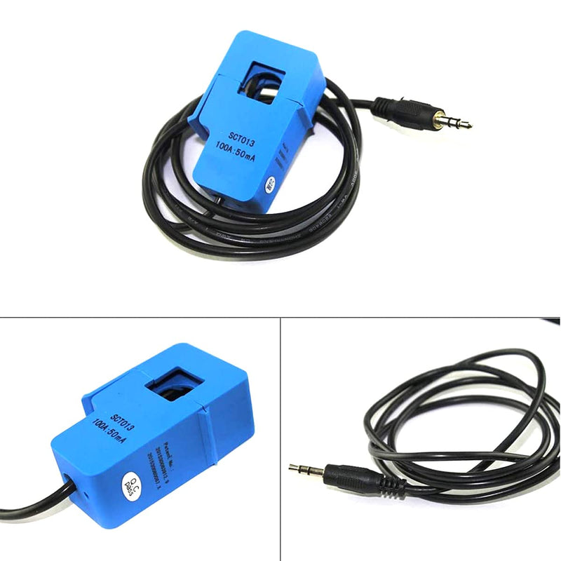 Sct013 Split Core Current Transformer Non Invasive Sensor Ac 100a 50ma Split Core With Ads1115