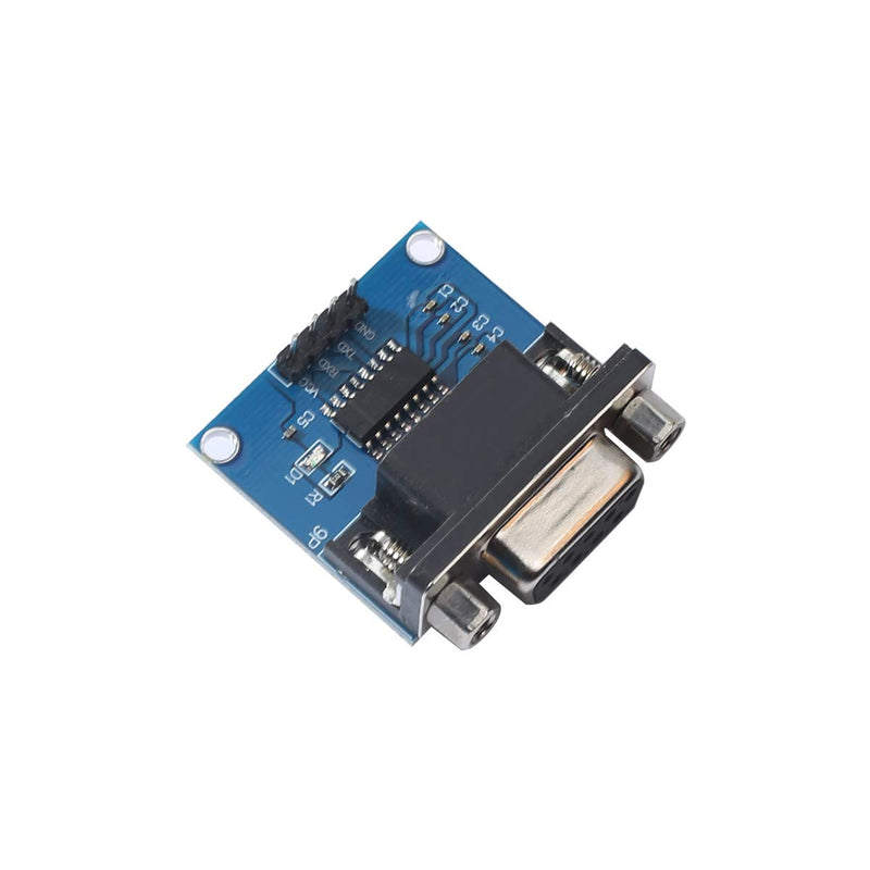 DEVMO 10pcs MAX3232 Root Module Connector Chip RS232 to TTL Female Serial Port to TTL DB9 ...