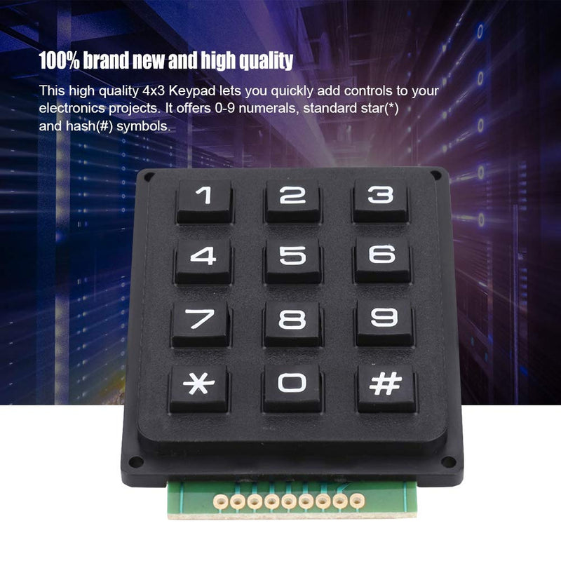 12 Button Keyboard Modules 12 Keys 3x4 Push Buttons External Keypad Modules For Mcu Auspower