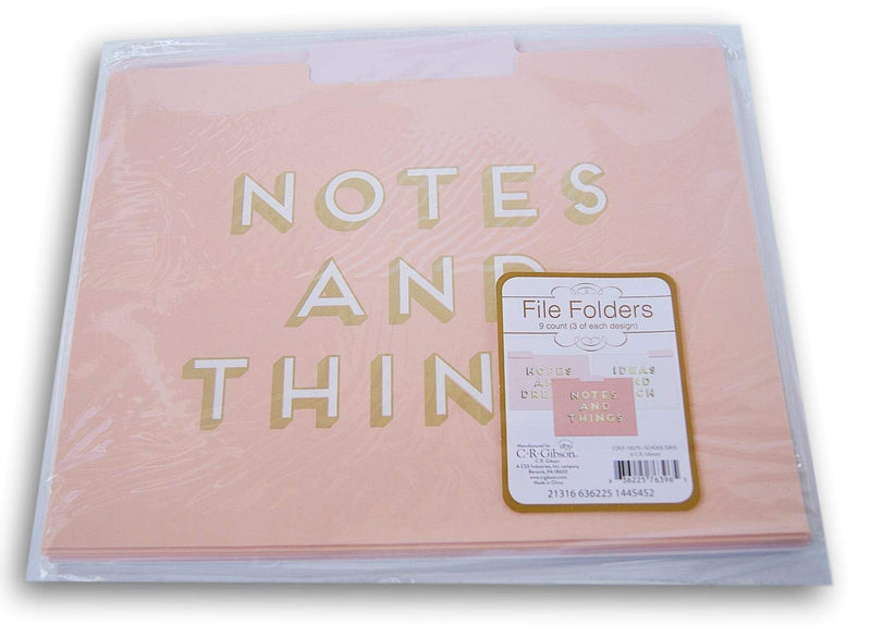 Gibson File Folders School Days 9 ct (3 of ea) | AusPower Australia