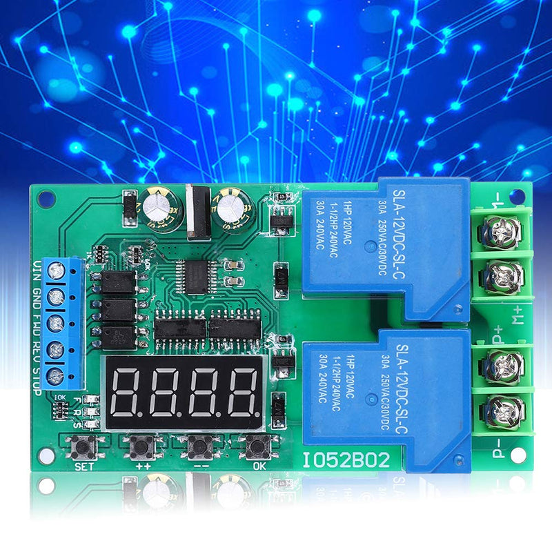 Forward/Reverse Controller Module, 30A12V Multifunction Motor Forward Reverse Controller Start ...