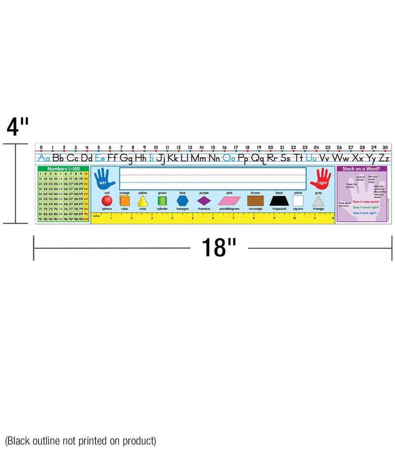 Quick Stick Traditional Manuscript Desk Name Tags Classroom —Student ...