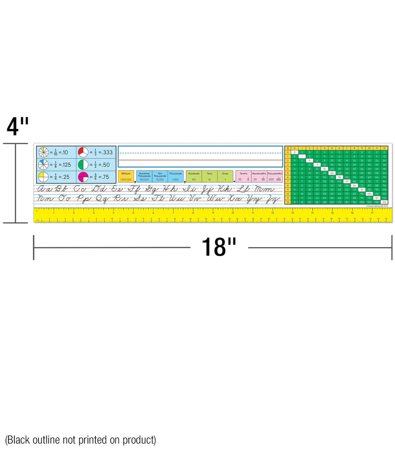 Carson Dellosa Traditional Cursive Manuscript Classroom Name Tags ...