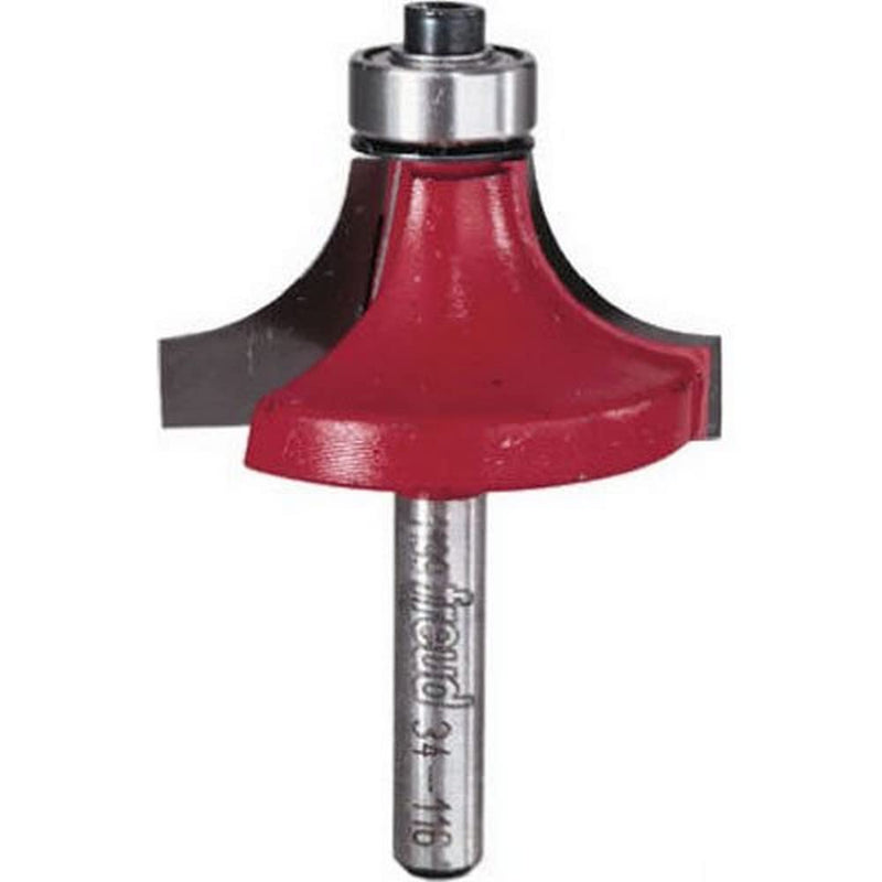 Freud 34-116: 1/2" Radius Rounding Over Bit (Quadra-Cut) 1/4" Shank ...
