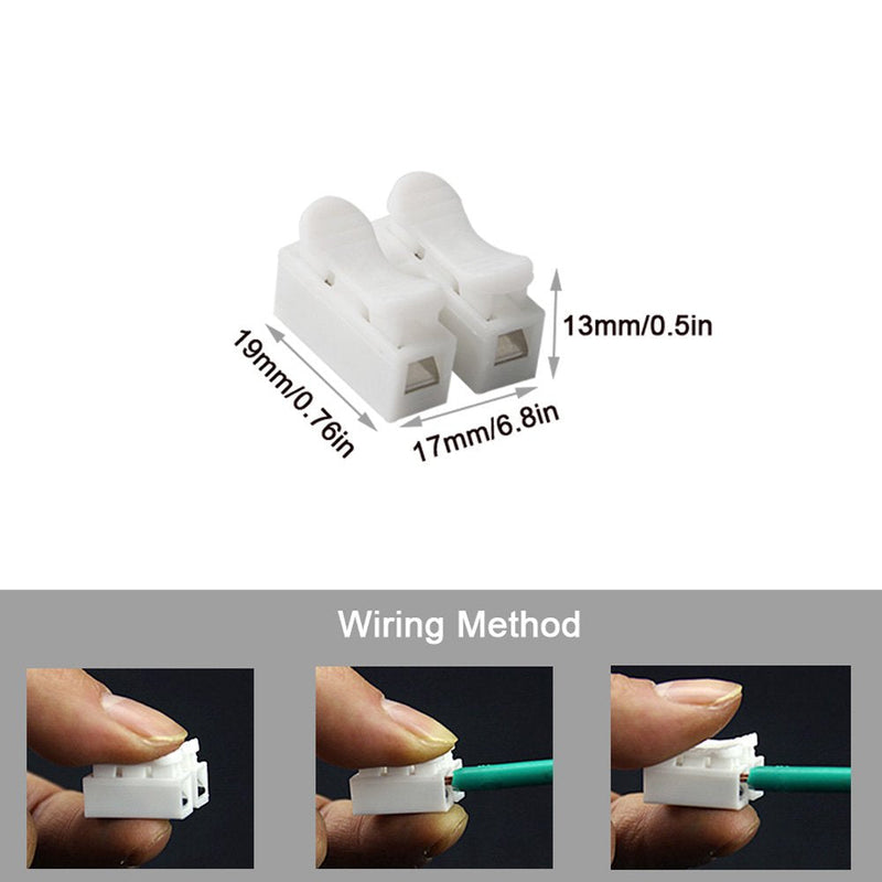 FULARR 68Pcs CH2 Premium Spring Wire Connectors, Quick Spring Connector ...