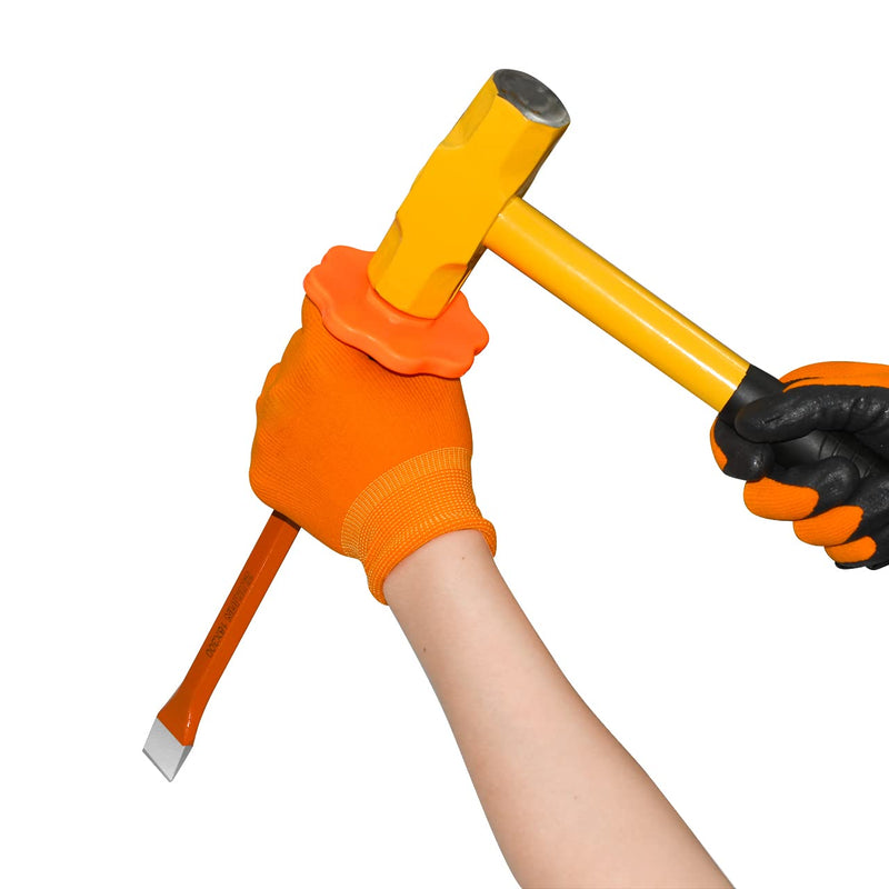 12-Inch Heavy Duty Flat Chisel with Hand Protection,Flat Head ...