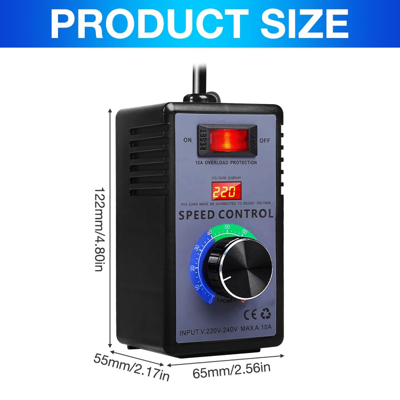 Speed Controller, Speed Regulator Motor AC 230 V 10 A 4000 W Motor ...