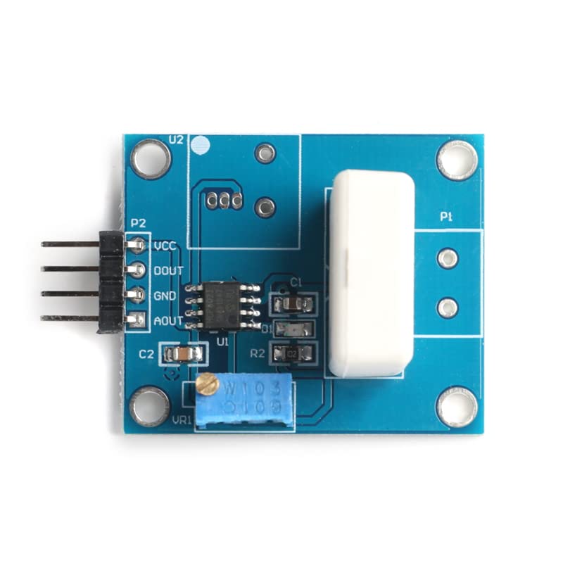 WCS1800 Hall Current Sensor Detector 35A Current Sensor Module Board ...