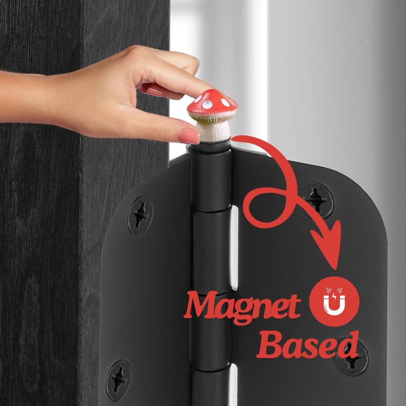 Door Hinge Heads Decorative Topper - Hinge Head Mushroom - Magnetic ...