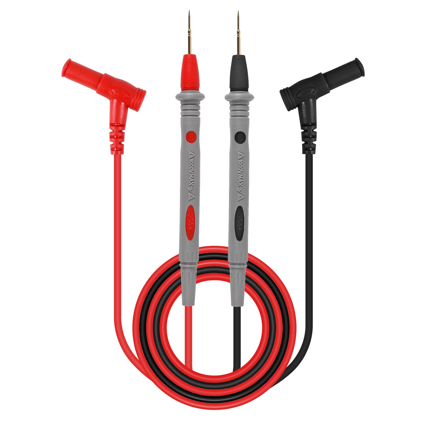 UMLIFE 2 Sets Test Leads 1000V 20A Ultra-Sharp Test Probe Lead for ...