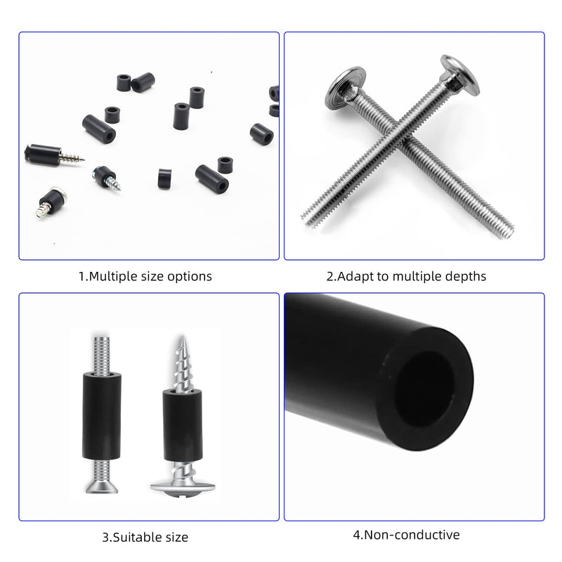 1000 Pcs Electrical Outlet Screws Spacers, Nylon Round Spacer for M3 M4 ...