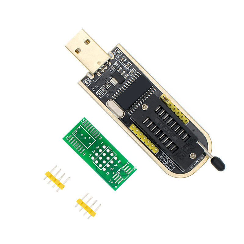 USB Programmer CH341A 24 25 Series Flash Module with SOIC8 SOP8 Test ...