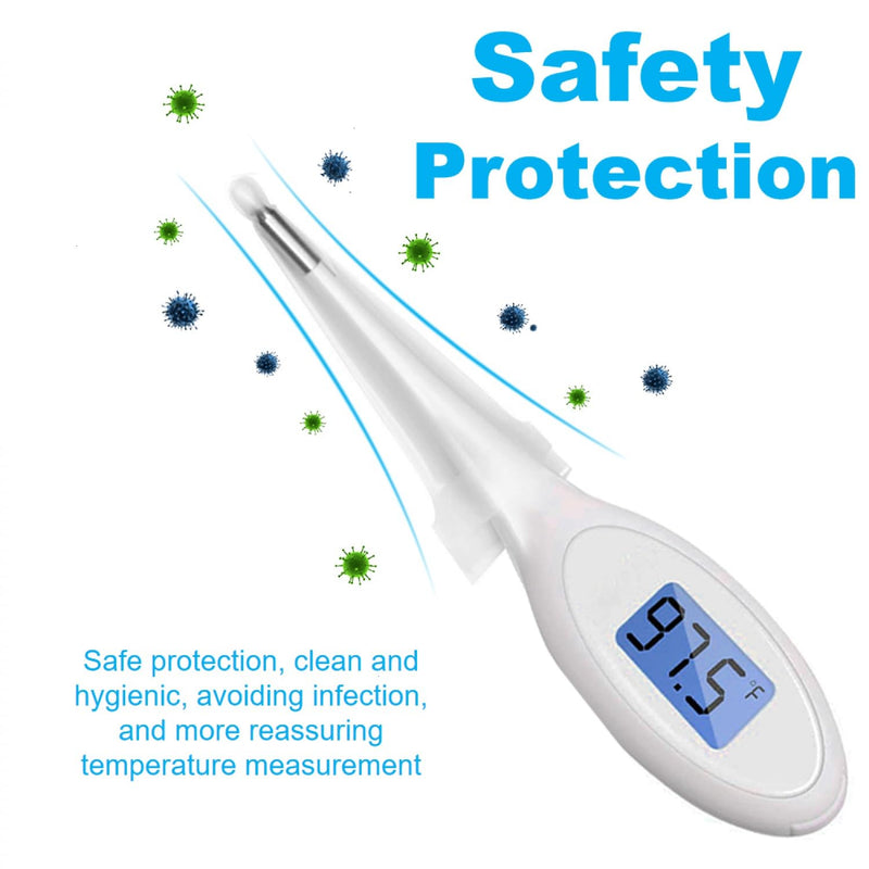 100 Pcs Disposable Digital Thermometer Probe Covers Sleeve Clear ...
