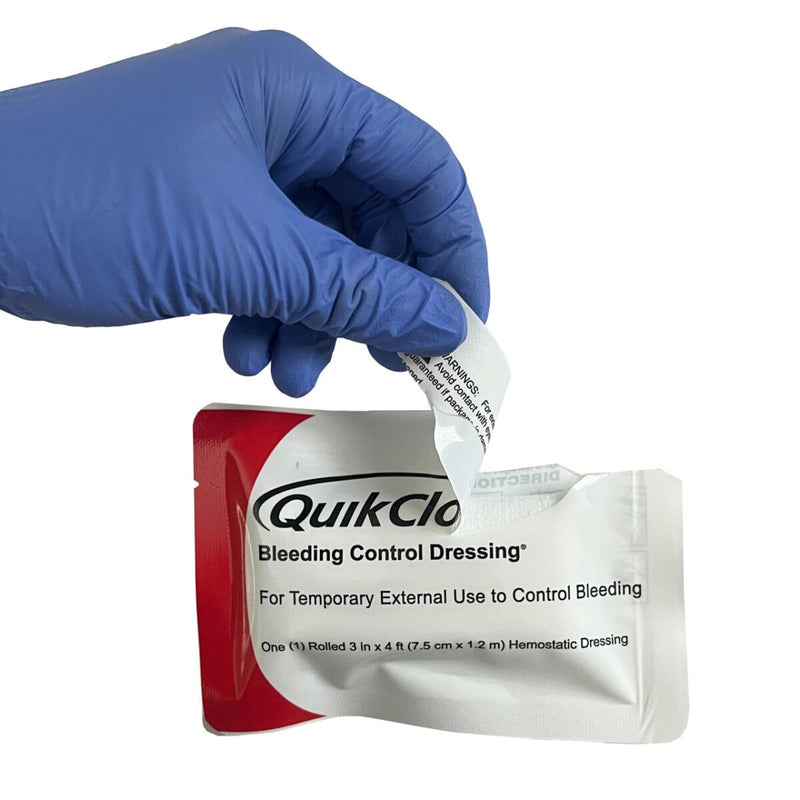 QuikClot® Clotting Gauze | Bleeding Hemmorhage Control Dressing 3" x 48 ...