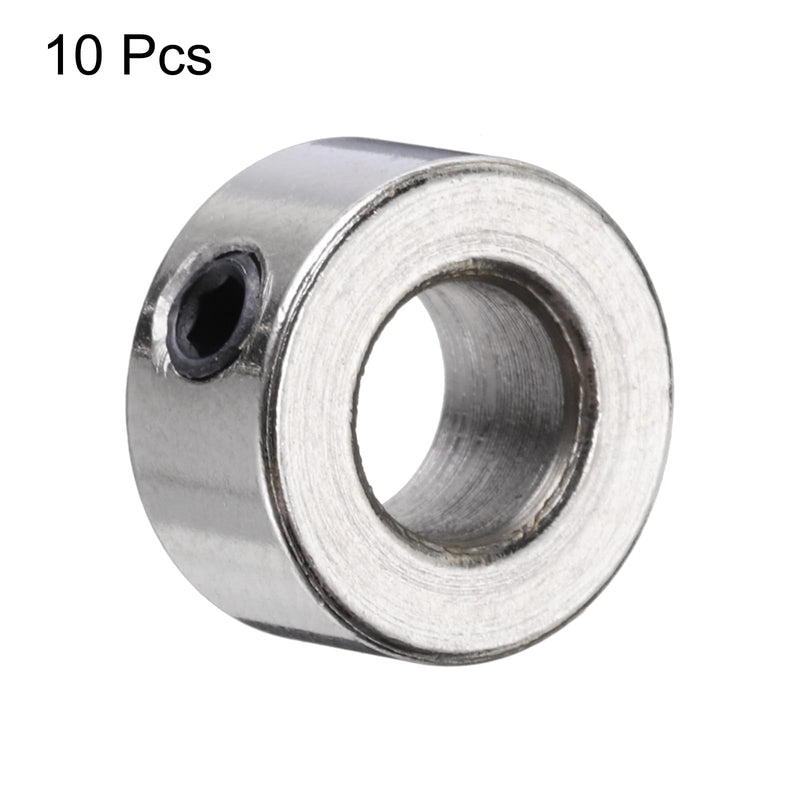 uxcell 10pcs 5mm Shaft Lock Collar T5 Lead Screw Lock Ring, Stainless ...