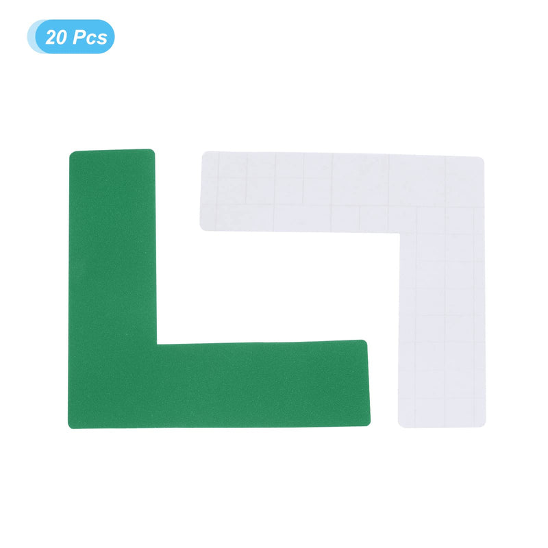 PATIKIL 5s Location Marking Corner 4x4x1.2 Inch 20 Pack L Shaped Floor ...