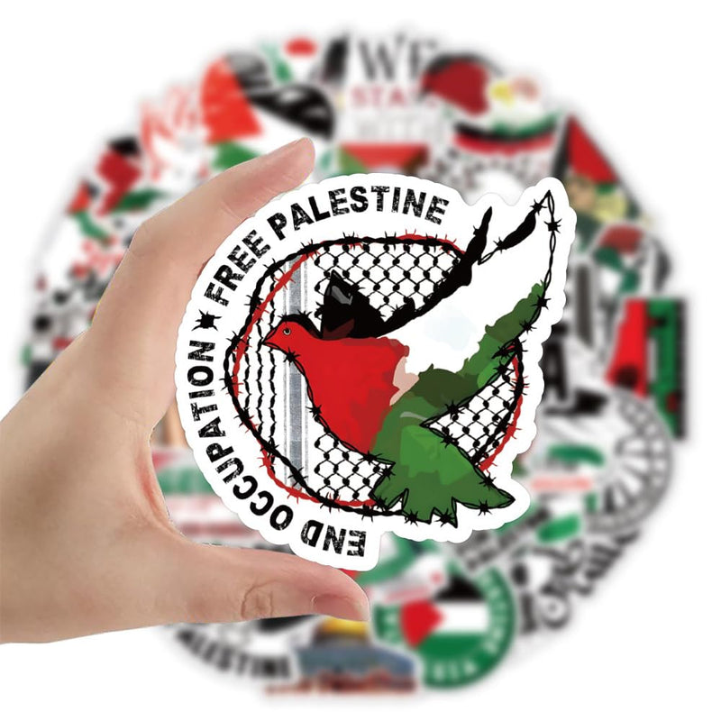 100pcs Free Palestine Stickers Freedom Vinyl Palestine Stickers for ...