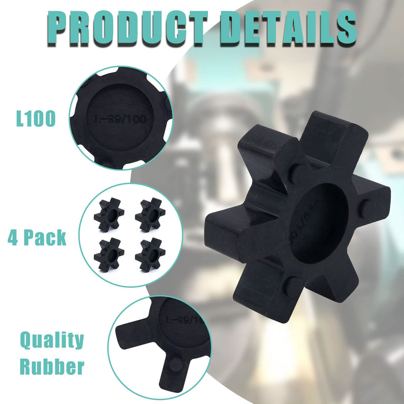 Flexible L100 NBR Rubber Spider Insert Solid Spider Center Inserts Fits ...