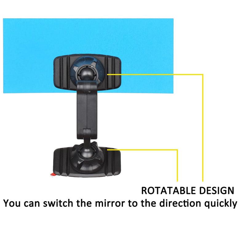 Acrylic Wide Angle Rear View Mirror for Desk Computer PC Monitor, Stick ...