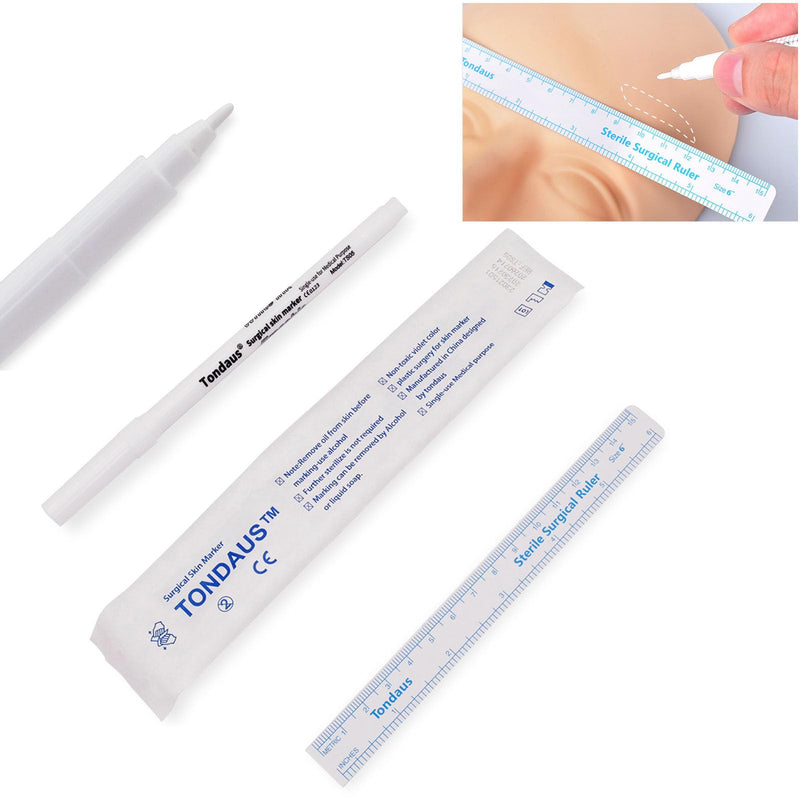 Surgical Skin Marker Professional 10Pcs Sterile Tattoo Stencil Tip ...