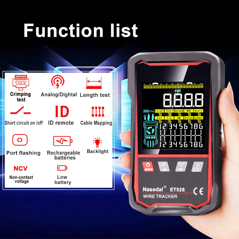 Network Cable Tester Wire Tracker Tone Generator Ethernet Tester ...
