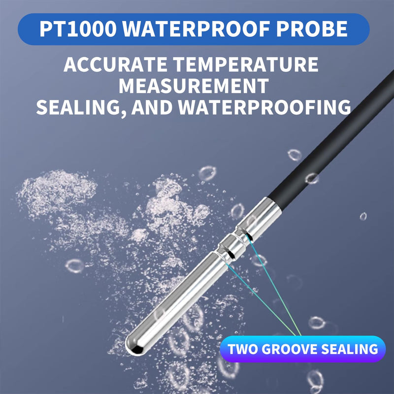 5M PT1000 Temperature Sensor Waterproof Temperature Sensor with PVC ...