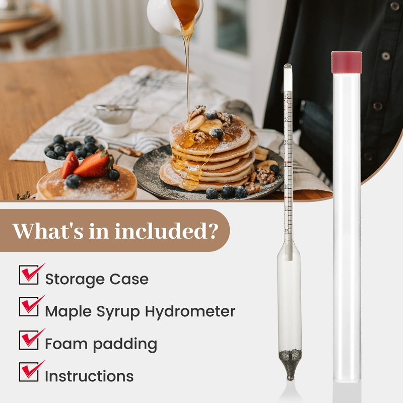 Maple Syrup Hydrometer, Baume and Brix Scale, Maple Syrup Density Kit ...