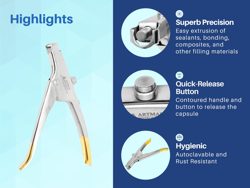 Universal Dental Capsule Applier Applicator Gun Pliers for GC 3M SDI ...