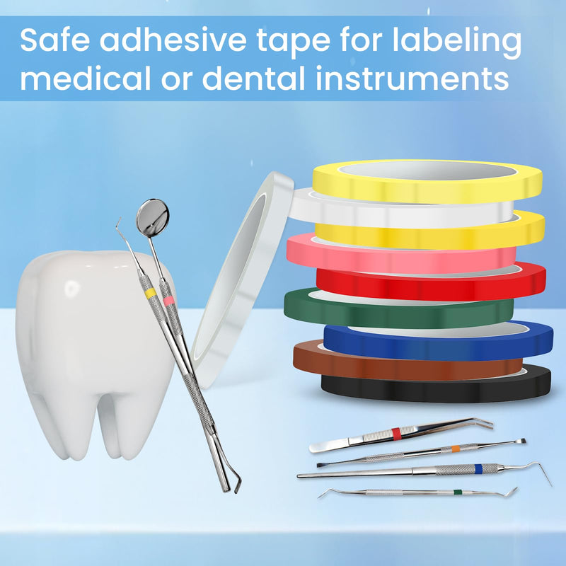 10 Rolls Autoclave Tape 216ft Colorful Instruments Identification Tape ...