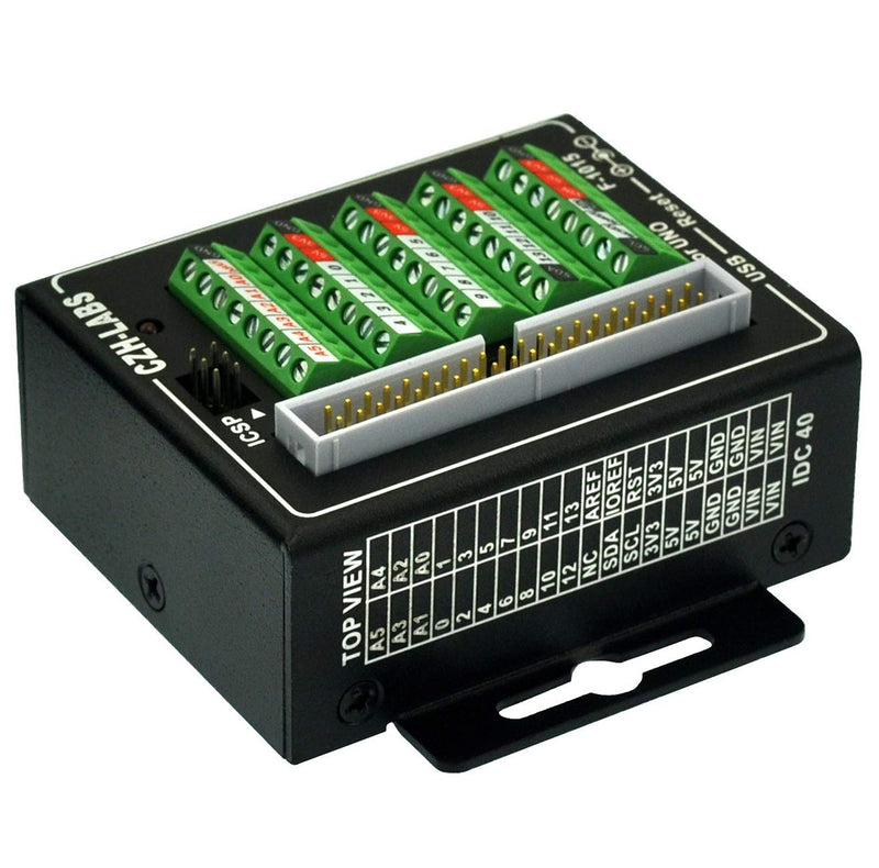 UNO Screw Terminal Block Breakout Module with Aluminum Enclosure, for ...