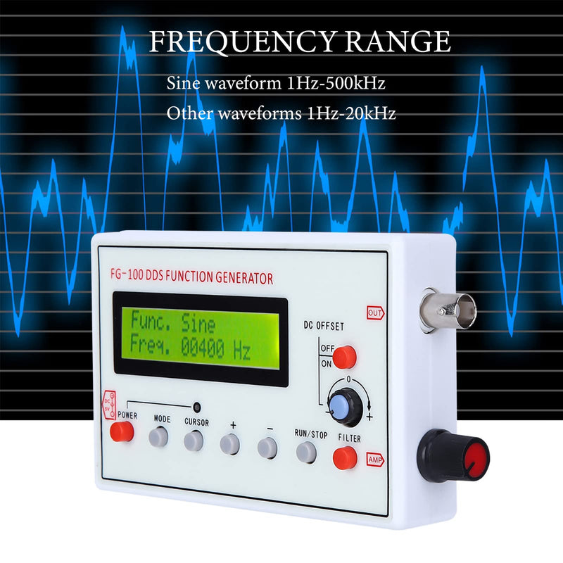 FG?100 DDS Function Generator, Sine Frequency 1HZ?500KHz Counter Source ...