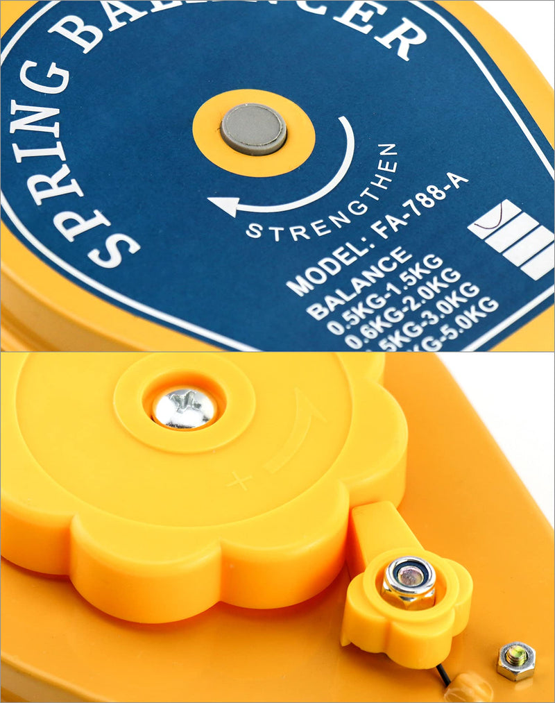 QWORK Spring Balancer, 1.1lbs - 3.3lbs Bearing Retractable Tool Fixture ...