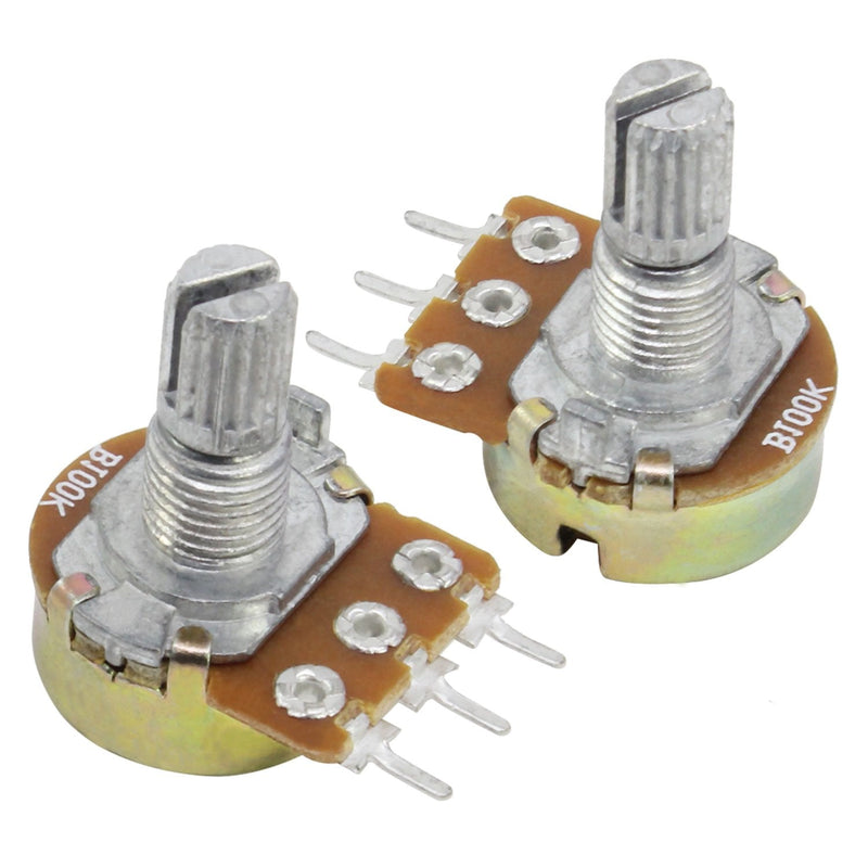 Aussel Linear Potentiometer 3 Terminal Rotary Potentiometer with Cap ...