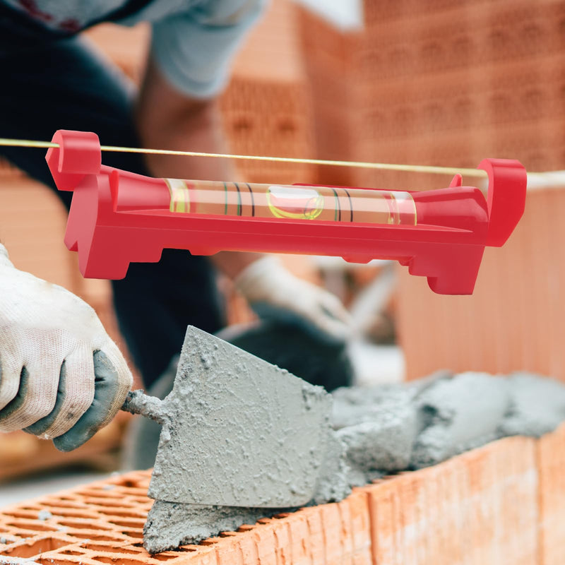 TXXATX Pack of 7 String Spirit Levels 75 mm Red Spirit Level Cord Small ...