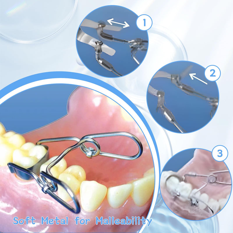 36 Pieces Dental Sectional Matrix Band System with Spring Clip for ...