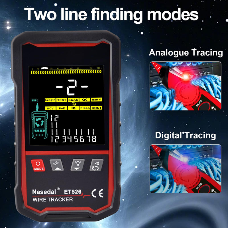 Network Cable Tester Wire Tracker Tone Generator Ethernet Tester ...