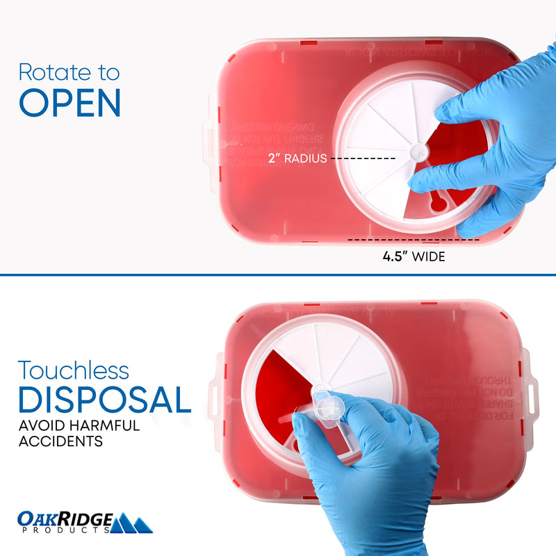 Oakridge Products Large Sharps Container for Home Use and Professional ...