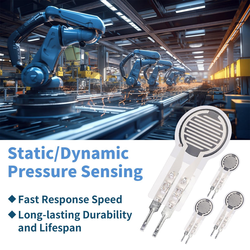 4Pcs Thin Film Pressure Sensor 20g-2Kg High Sensitivity Force Sensitive ...