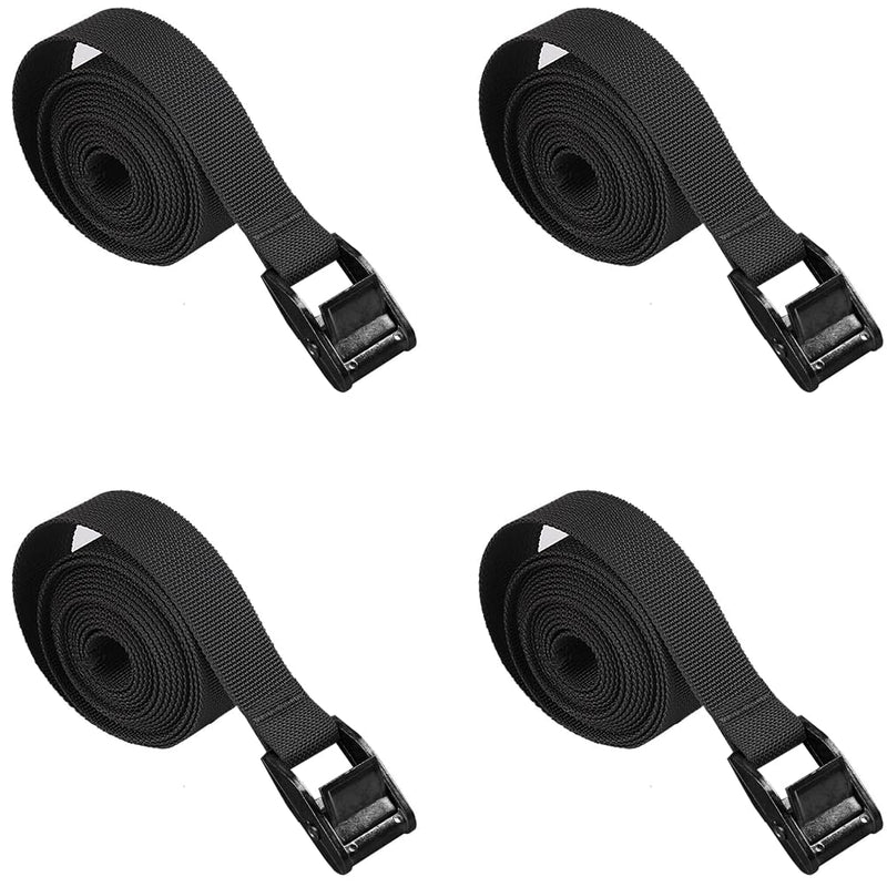 Sturdy Lashing Straps Tie Down Strap with Heavy Duty Cam Lock Buckle (4 ...