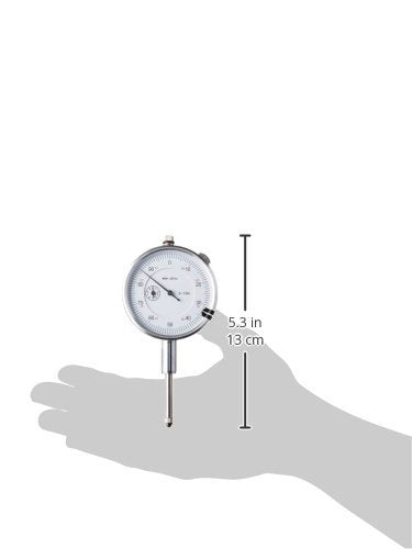 Triton 1" Dial Indicator 0.001" Graduation Travel Lug Back White Face ...