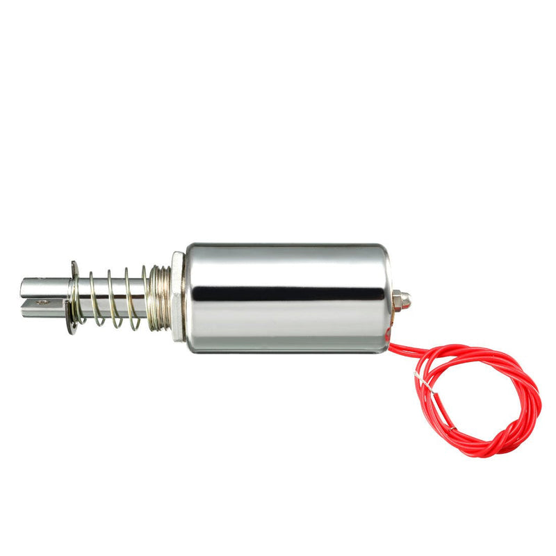 uxcell DC 12V 15N Force 10mm Stroke,Pull Push Type,Tubular Solenoid ...