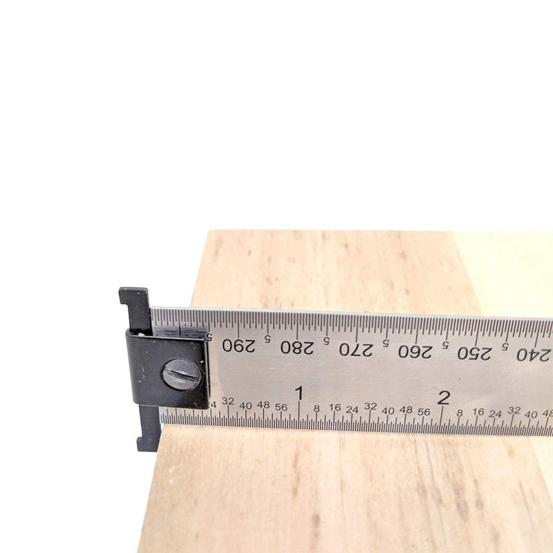 TOFL 12 Inch Hooked Ruler Double Sided Standard and Metric Measurements ...