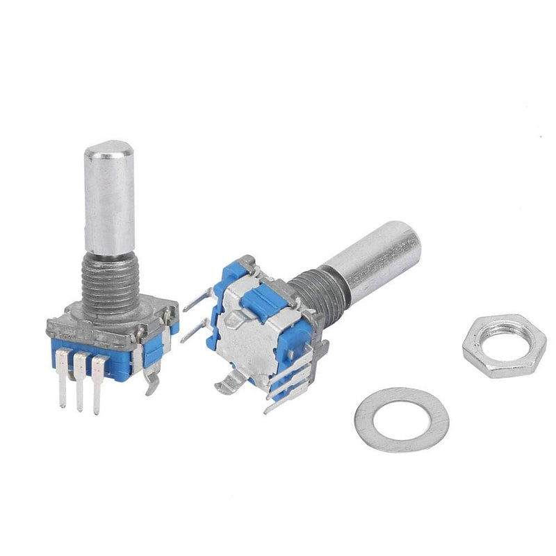 10PCS 5 Pin Rotary Encoder+Washers+Nuts DC 5V EC11 Rotary Encoder ...