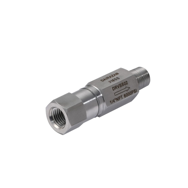 DAIRAZAN In-line Ball Check Valve - Stainless Steel 316 One Way (SS316 ...