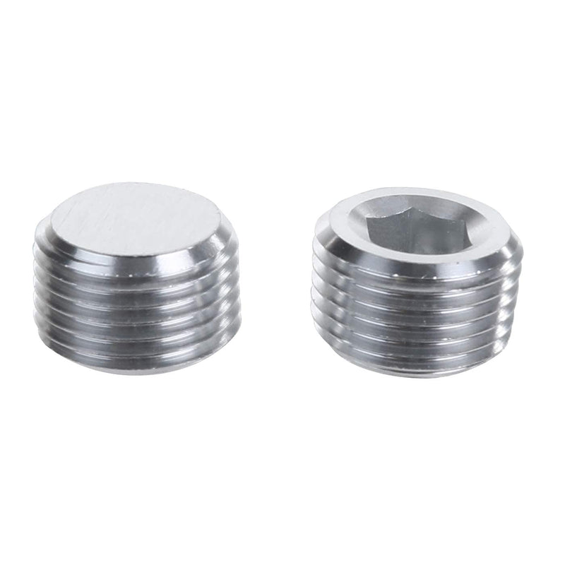 AC PERFORMANCE Plain Aluminum 3/8" NPT Male Socket Allen Head Pipe ...