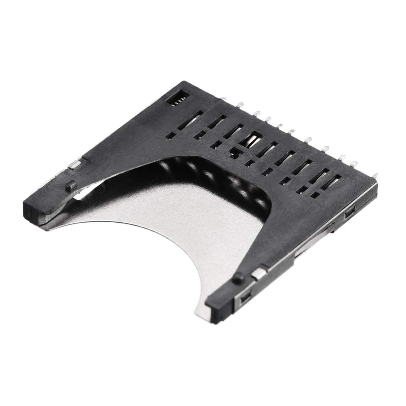 uxcell SD Memory Card Socket Holder Spring Loaded Push Type 10 Pin 5pcs ...