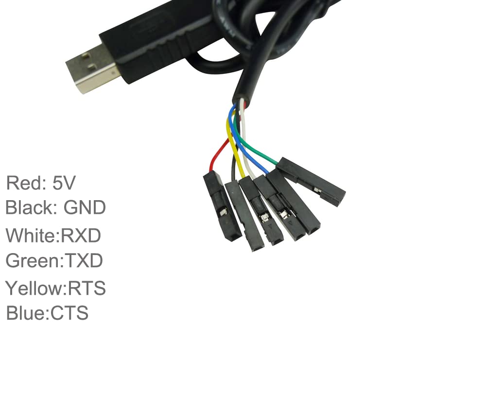 Ferwooh USB to TTL Serial Cable Adapter FTDI Chipset FT232 USB Cable ...