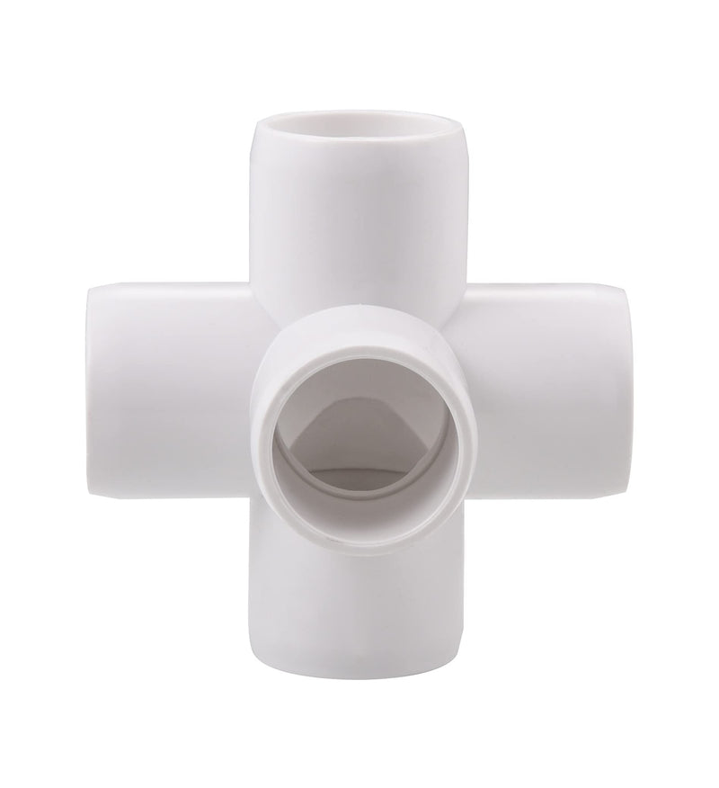 8 Pack 3/4 inch PVC Pipe Fittings, PVC 5-way Fitting Connectors, Used ...